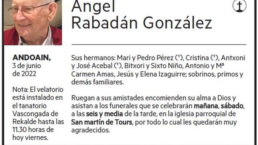 Ángel Rabadán González