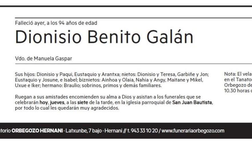 Dionisio Benito Galán