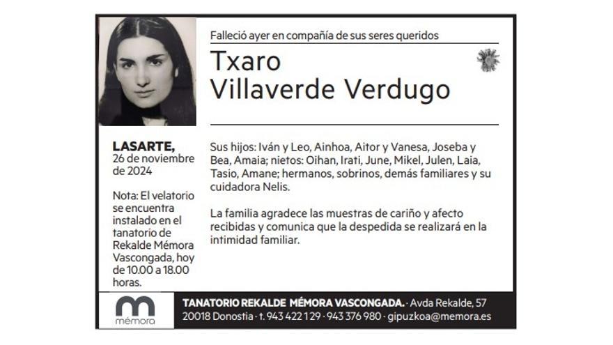 Txaro Villaverde Verdugo