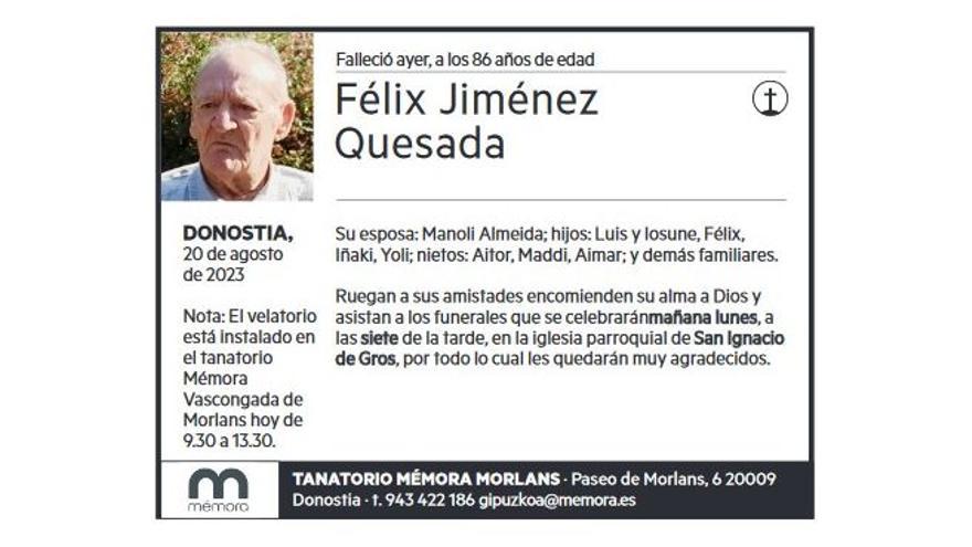 FELIX JIMENEZ QUESADA