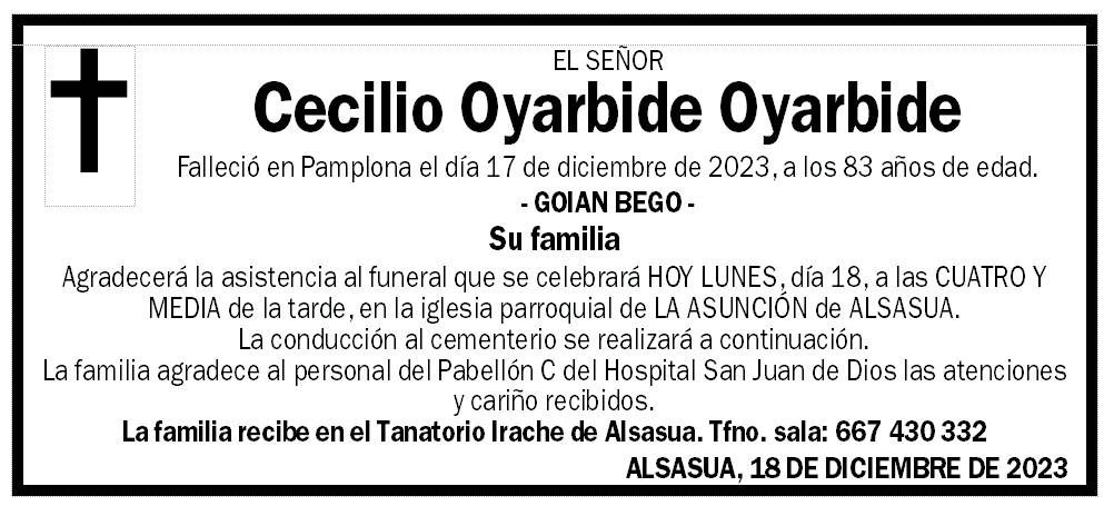 Cecilio Oyarbide Oyarbide
