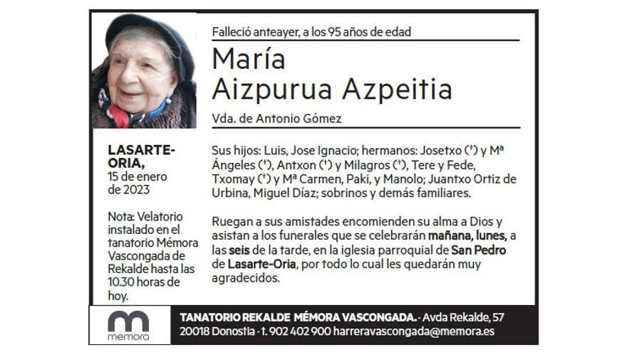 María Aizpurua Azpeitia