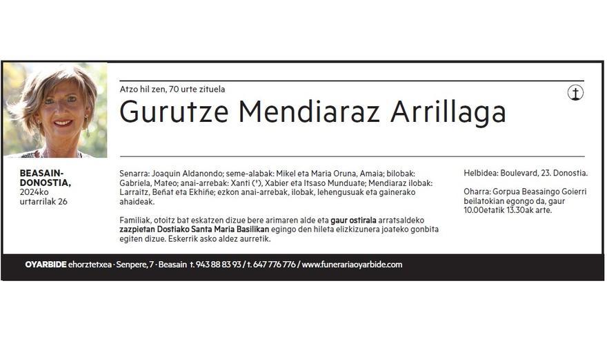 GURUTZE MENDIARAZ ARRILLAGA