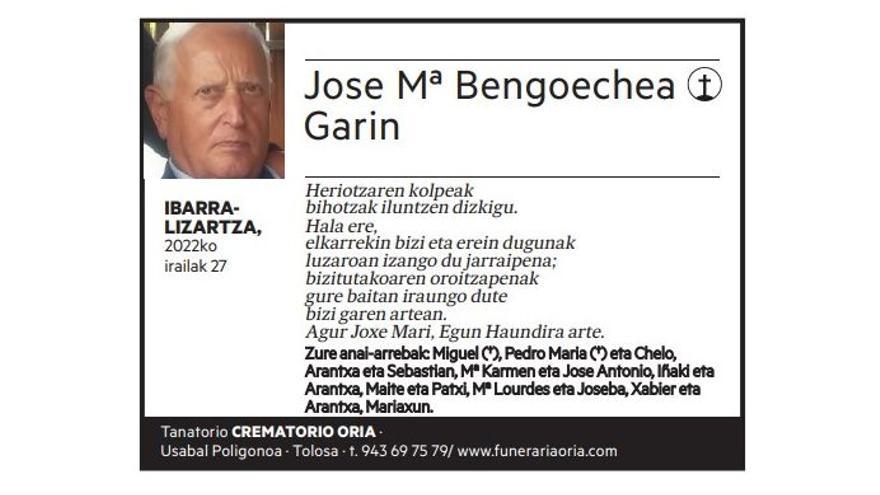 JOSE Mª BENGOECHEA GARIN