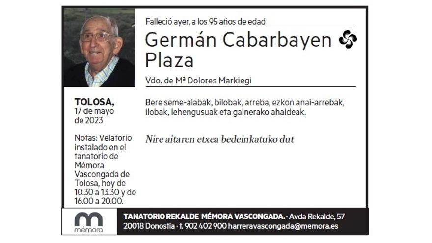 GERMAN CABARBAYEN PLAZA