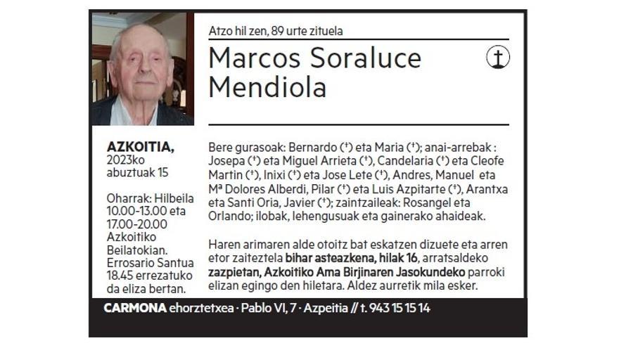 MARCOS SORALUCE MENDIOLA