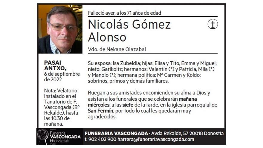 NICOLAS GOMEZ ALONSO