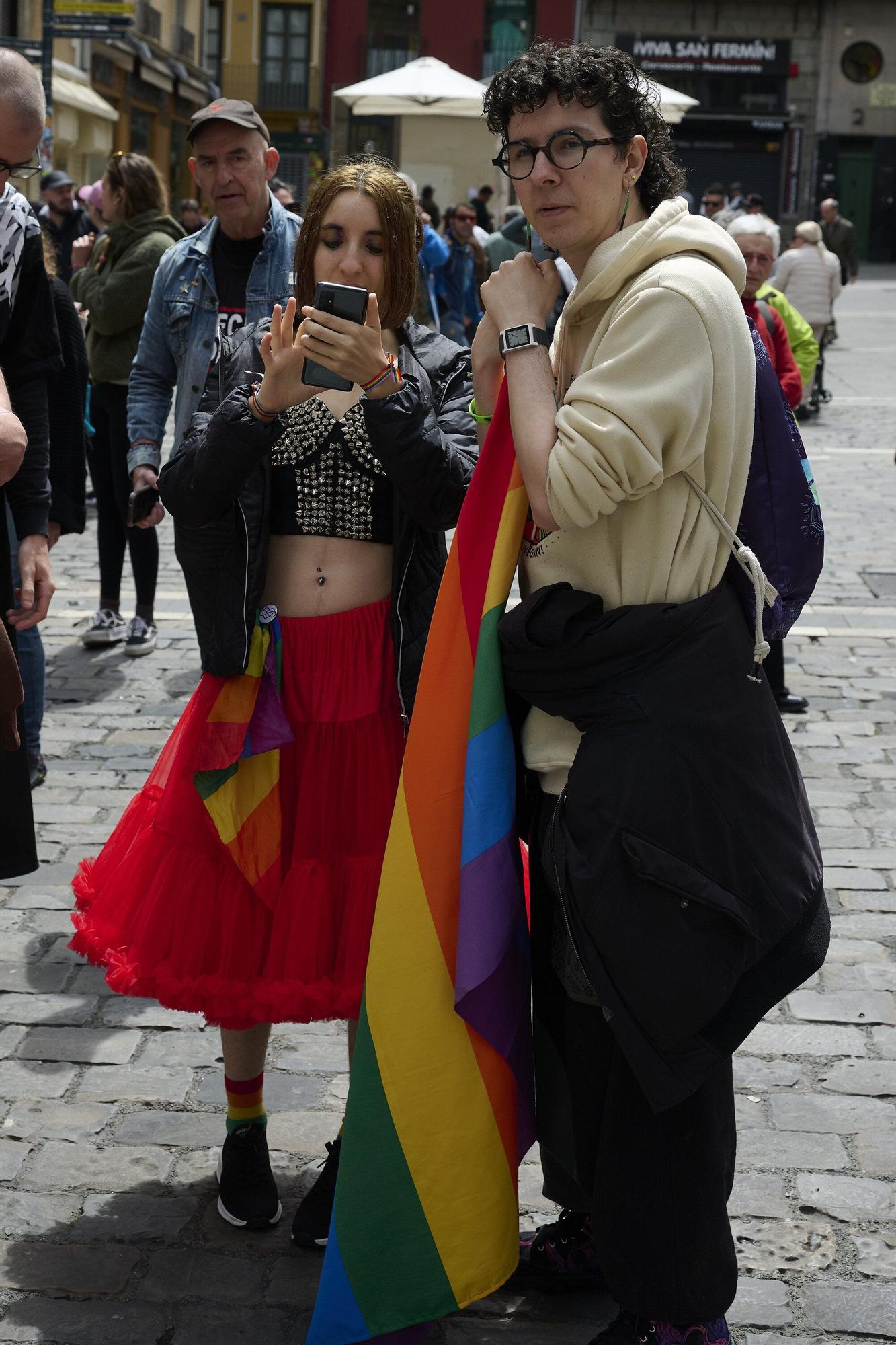 Concentración en Pamplona con motivo del Día Internacional contra la ...