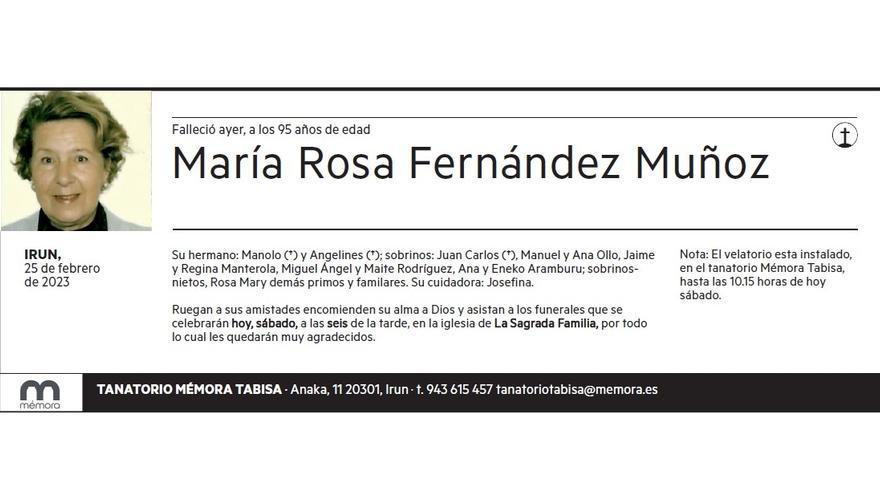 María Rosa Fernández Muñoz