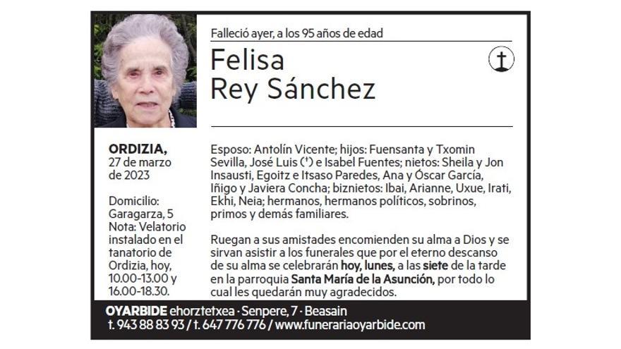 Felisa Rey Sánchez