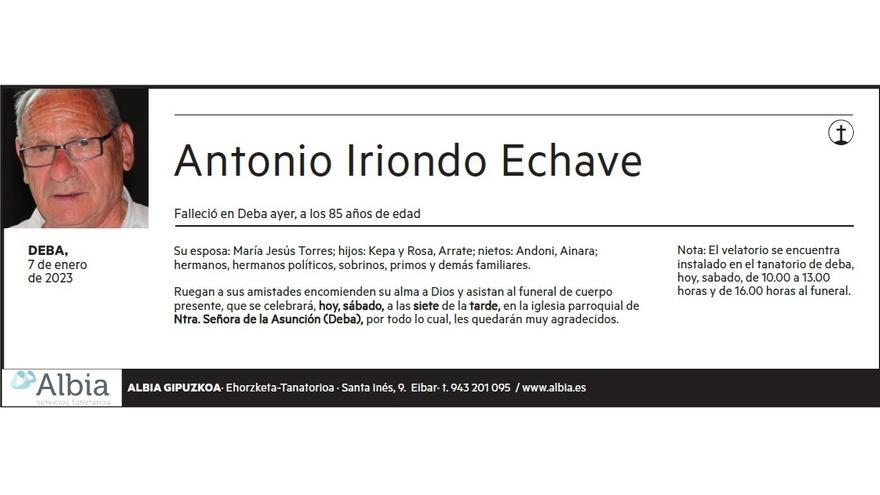 Antonio Iriondo Echave