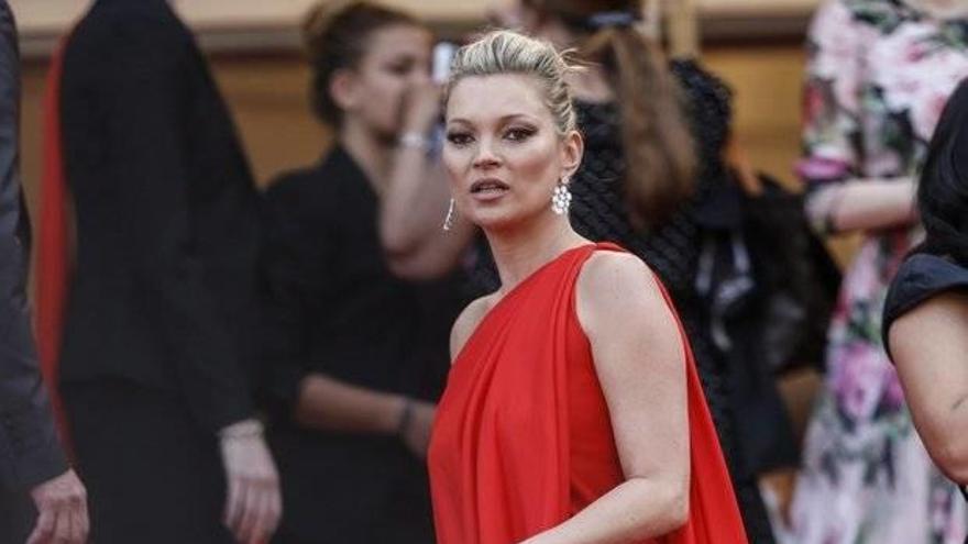 Kate Moss en plan zen
