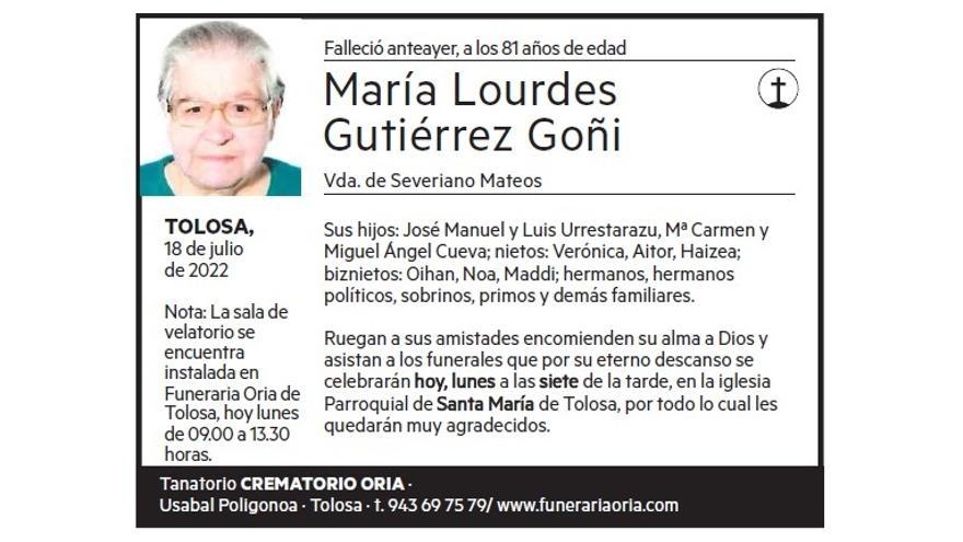 María Lourdes Gutiérrez Goñi