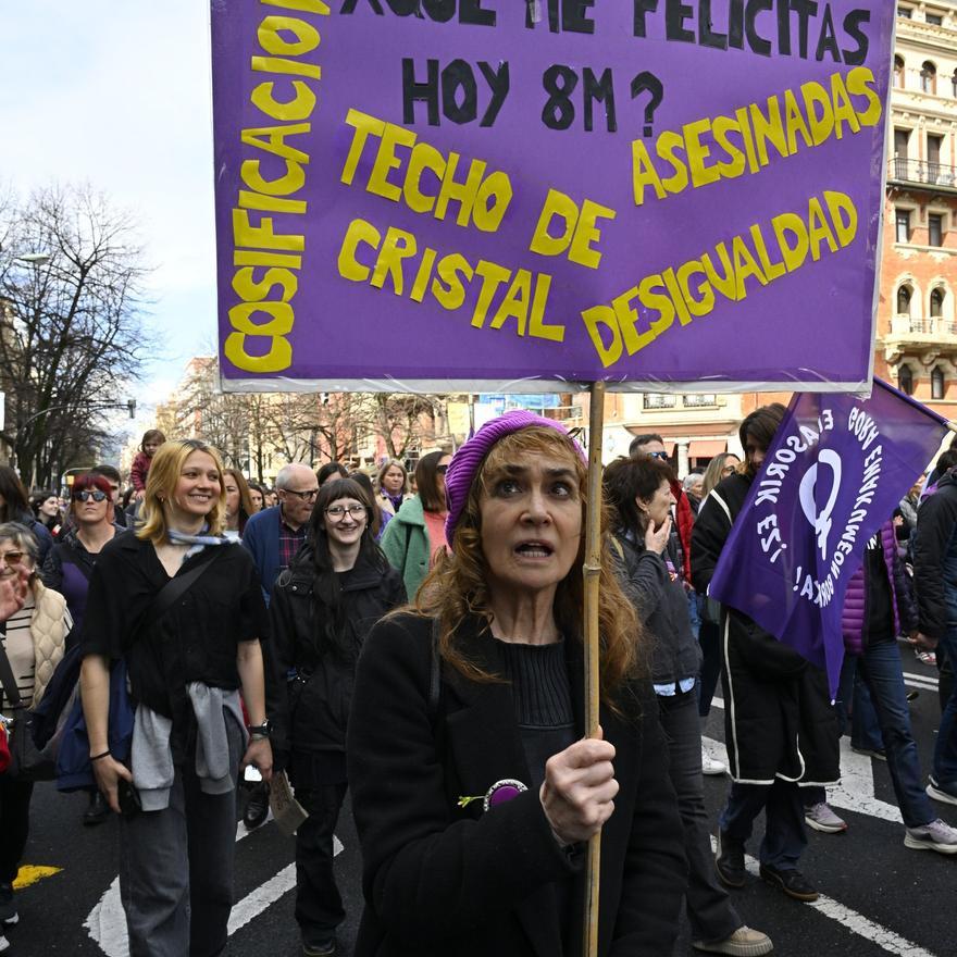 En imágenes: La reivindicación feminista del 8M