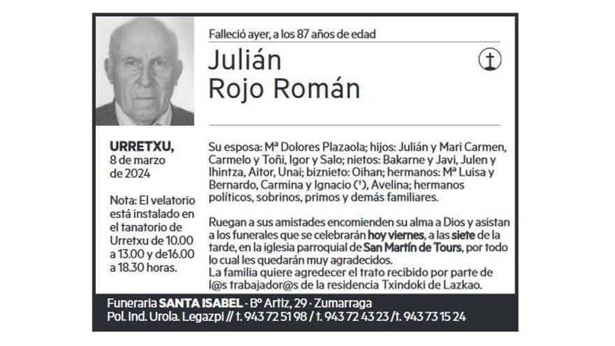 JULIAN ROJO ROMAN