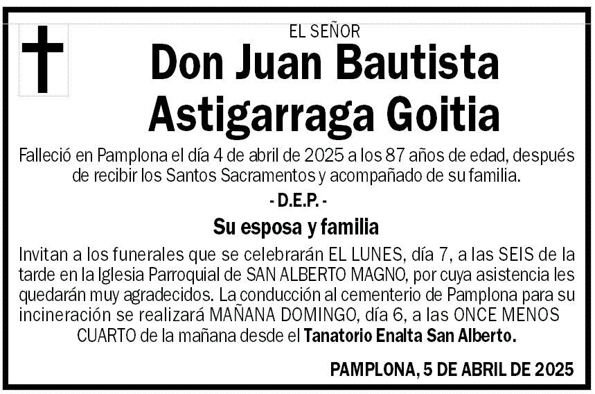 Juan Bautista Astigarraga Goitia