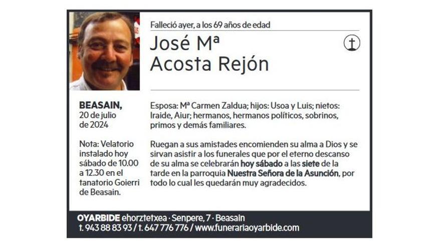 JOSE Mª ACOSTA REJON