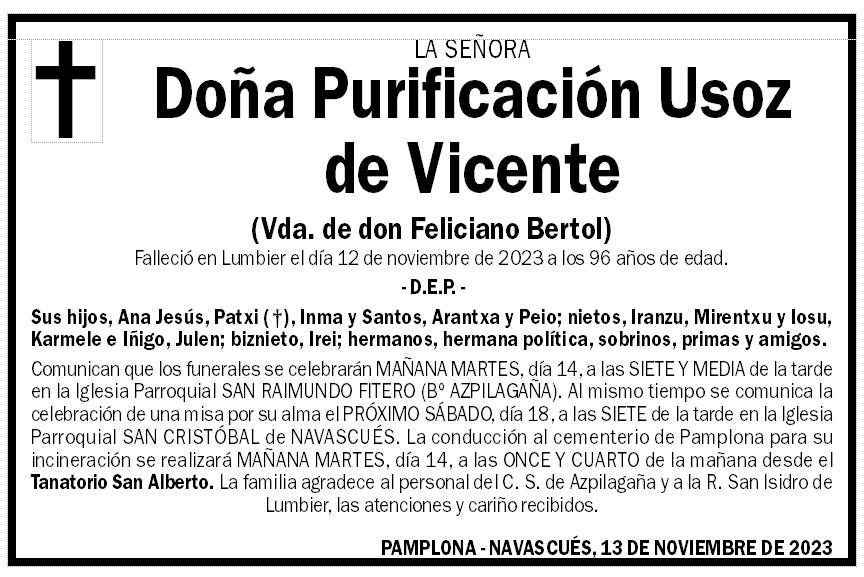 Purificación Usoz de Vicente