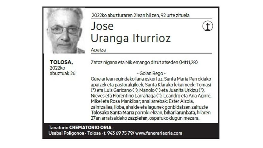 Jose Uranga Iturrioz