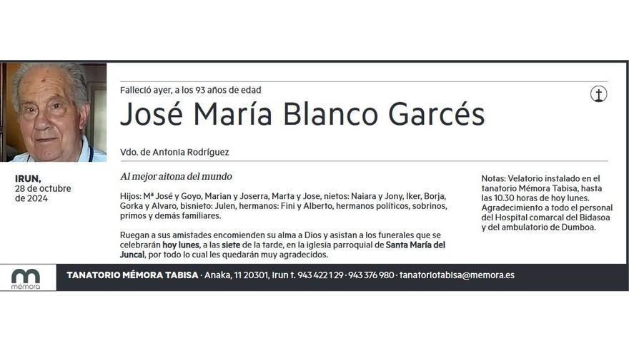 JOSE MARIA BLANCO GARCES