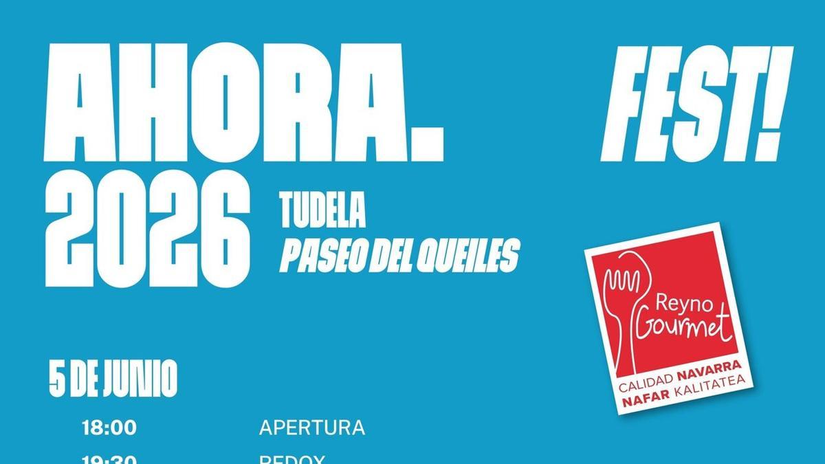 Ahora Fest llega a Tudela del 5 al 7 de junio con música para todos los ...