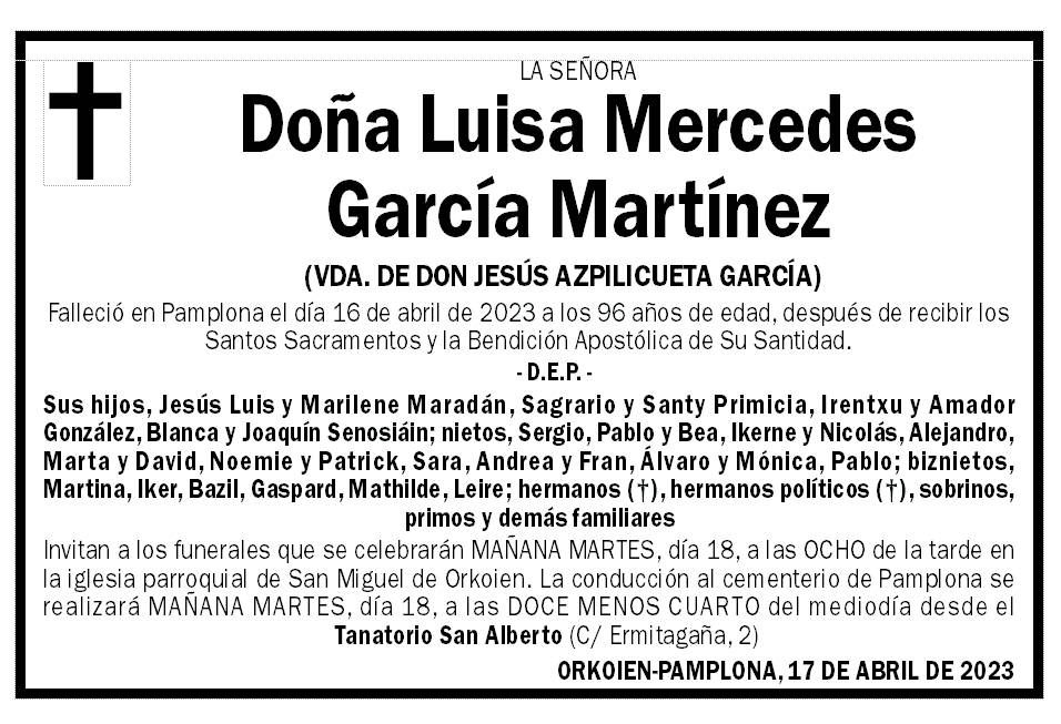 Luisa Mercedes García Martínez