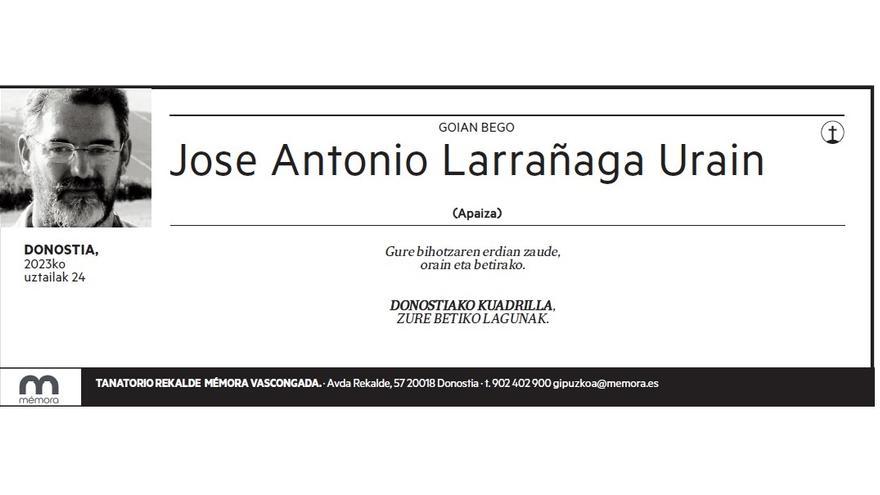 JOSE ANTONIO LARRAÑAGA URAIN