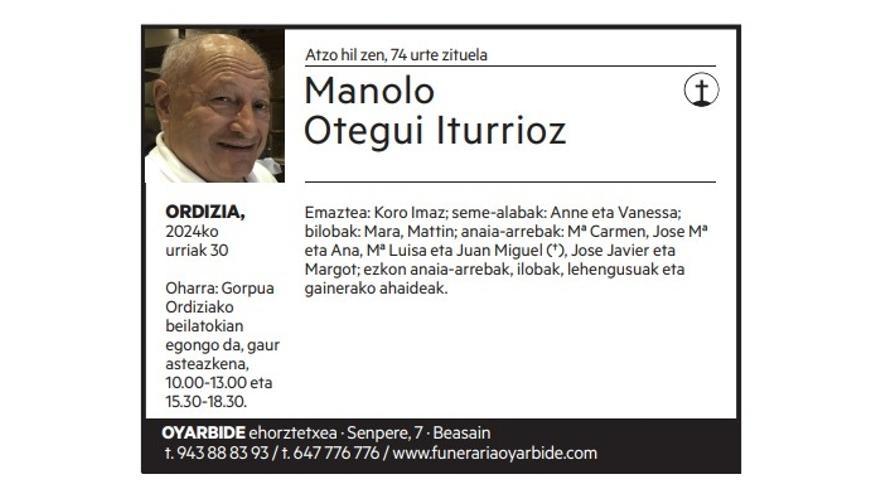 Manolo Otegui Iturrioz