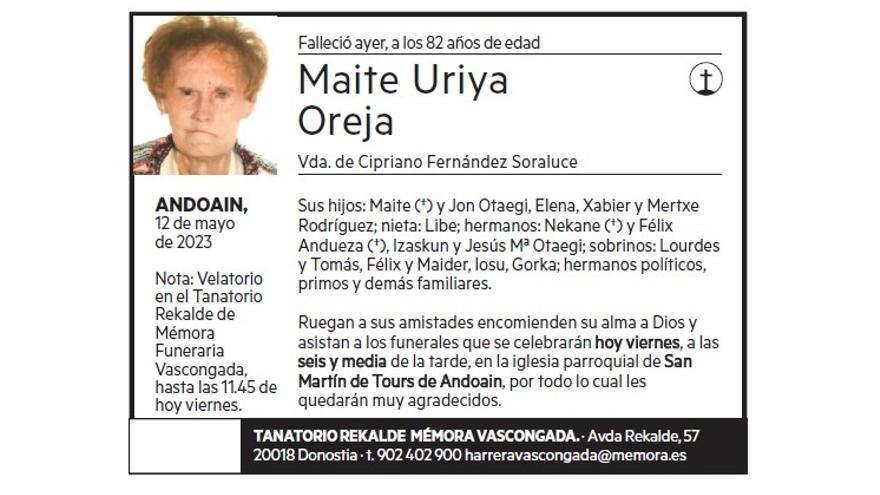 MAITE URIYA OREJA