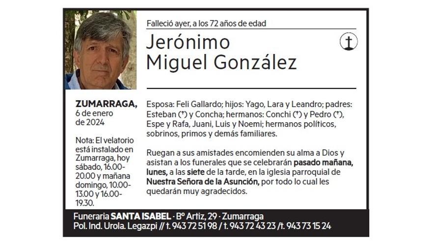 Jerónimo Miguel González