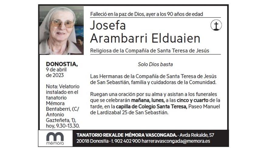 Josefa Arambarri Elduaien