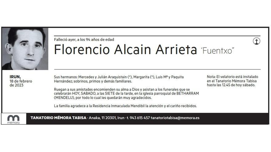 FLORENCIO ALCAIN ARRIETA