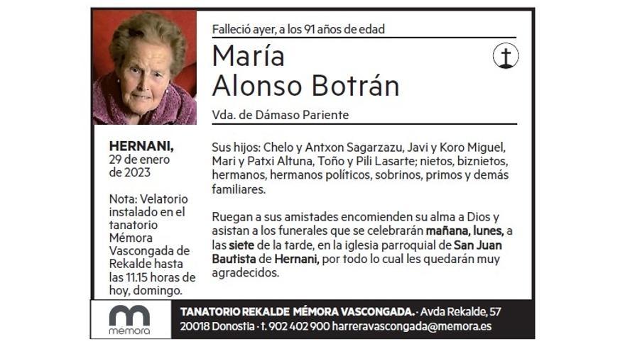 María Alonso Botrán