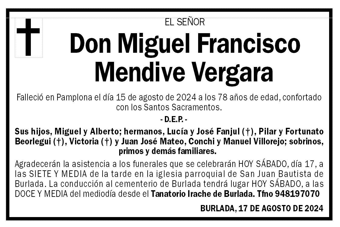 Miguel Francisco Mendive Vergara