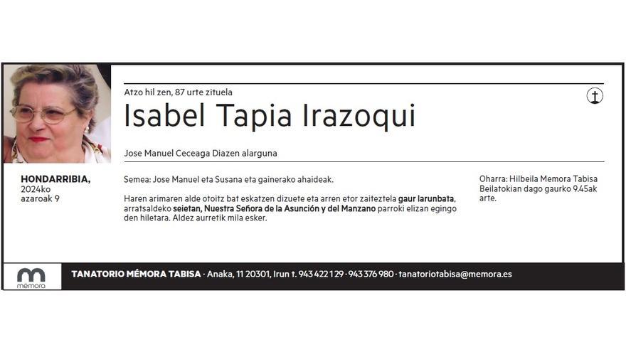 ISABEL TAPIA IRAZOQUI