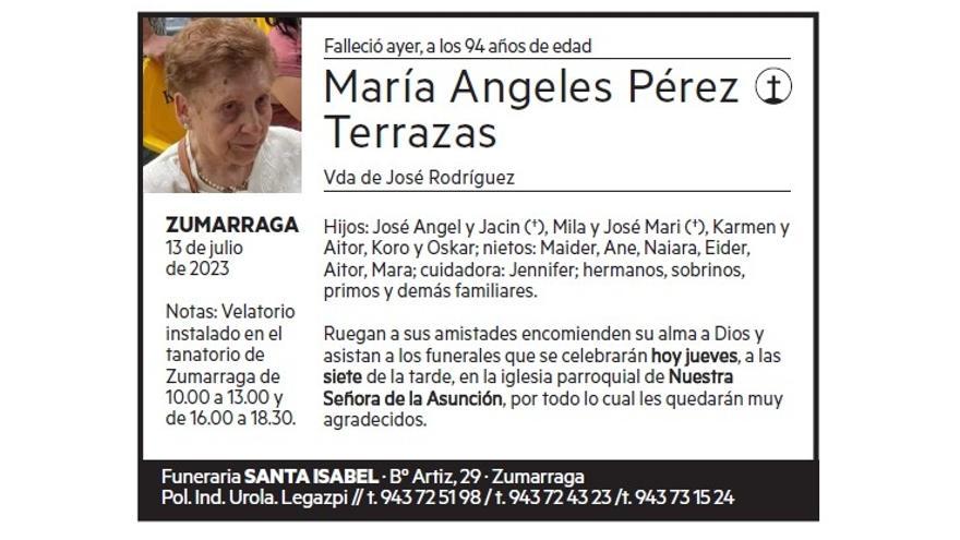 MARIA ANGELES PEREZ TERRAZAS