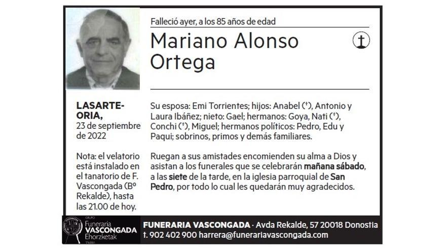 MARIANO ALONSO ORTEGA