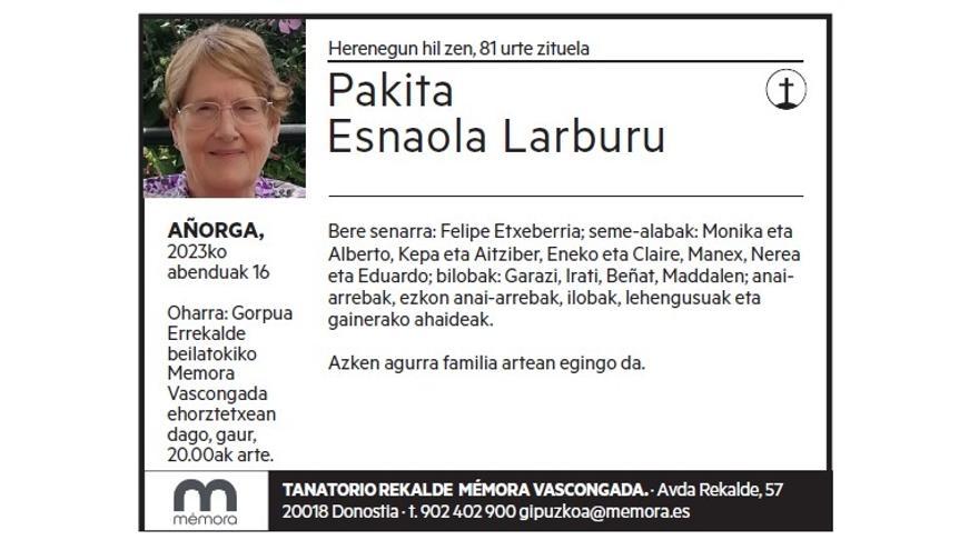 Pakita Esnaola Larburu