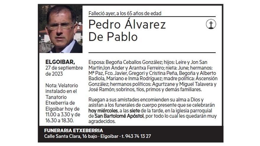 PEDRO ALVAREZ DE PABLO