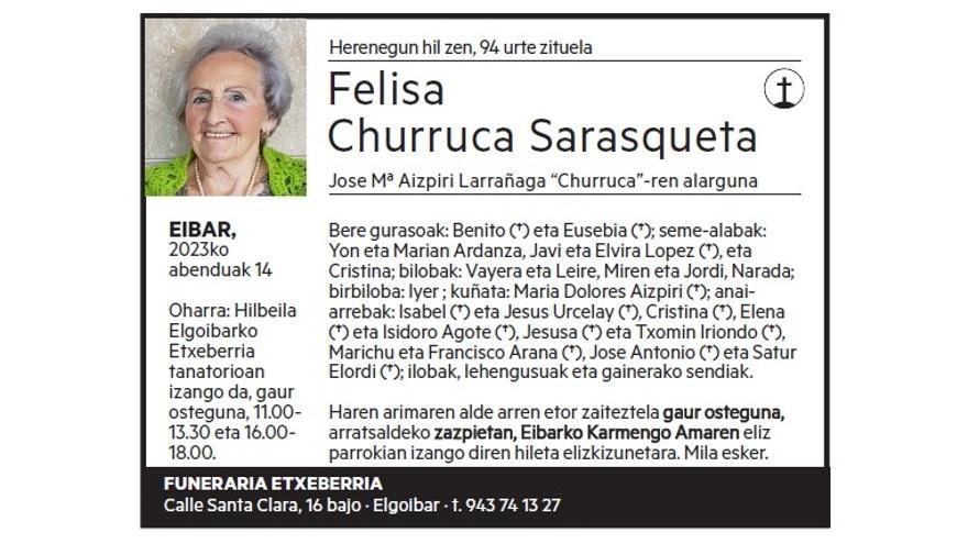 Felisa Churruca Sarasqueta
