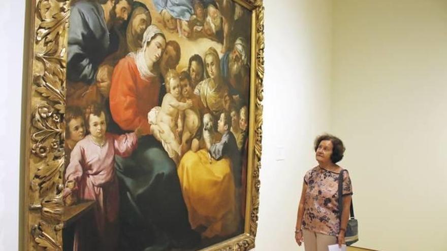 “En el óleo, hay muchos personajes bíblicos”