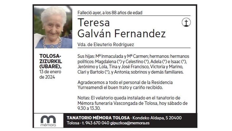 TERESA GALVAN FERNANDEZ