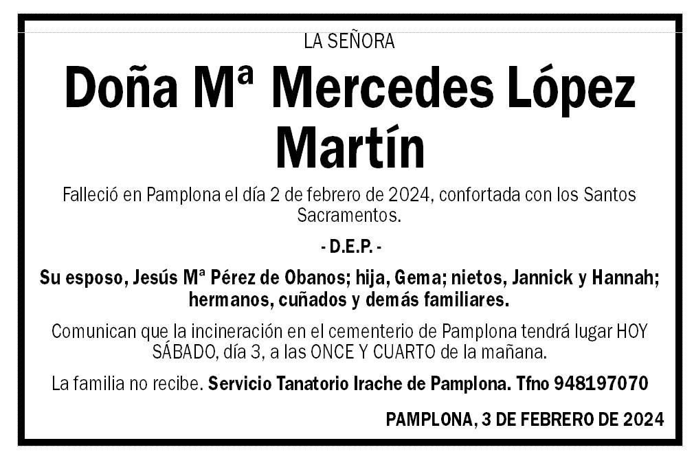 Mª Mercedes López Martín