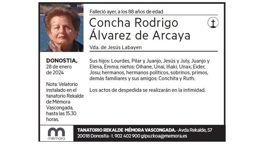 Concha Rodrigo Álvarez de Arcaya