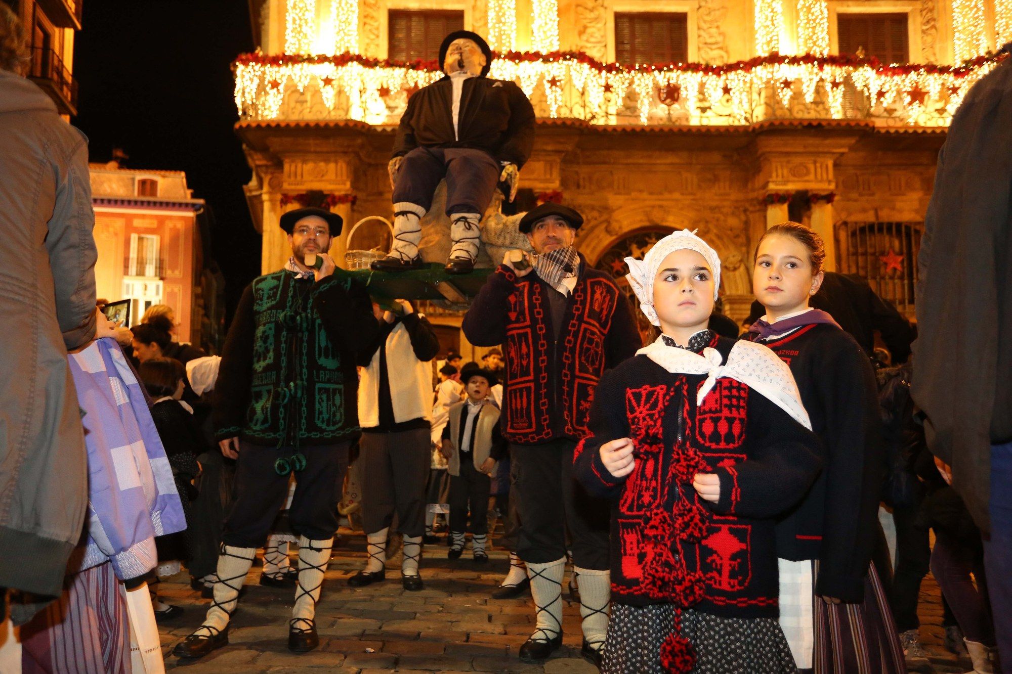 Olentzero, en su recorrido por Navarra a lo largo de los años