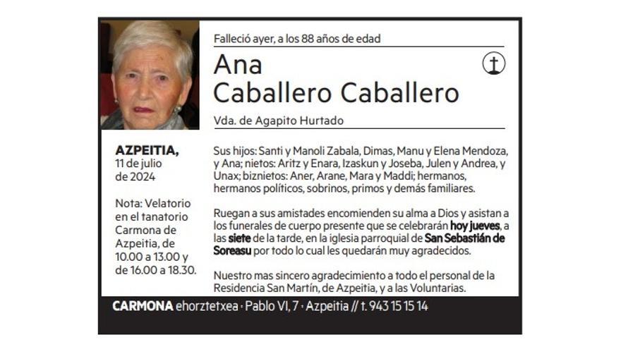 ANA CABALLERO CABALLERO