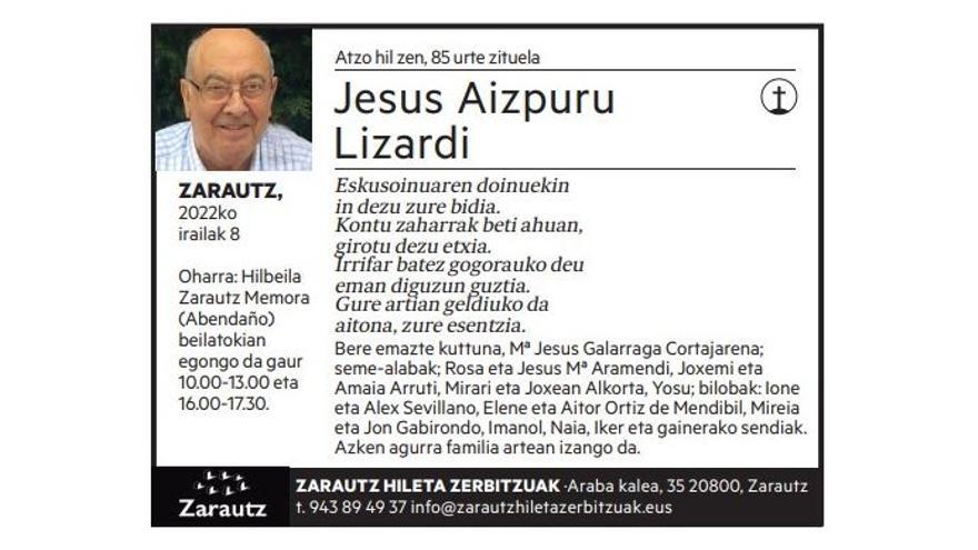JESUS AIZPURU LIZARDI