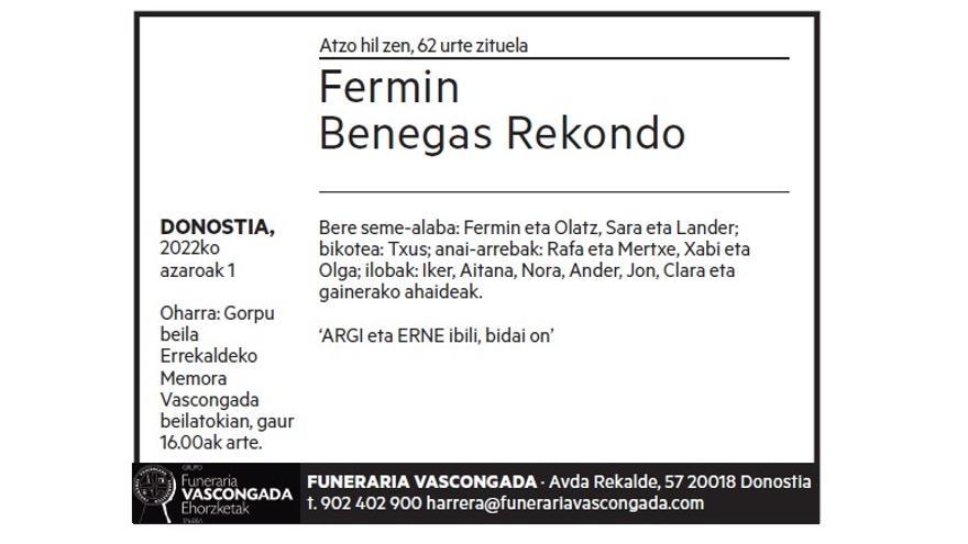 Fermin Benegas Rekondo