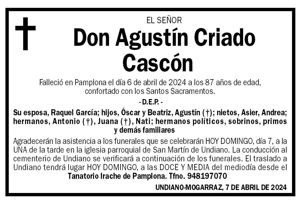 Agustín Criado Cascón