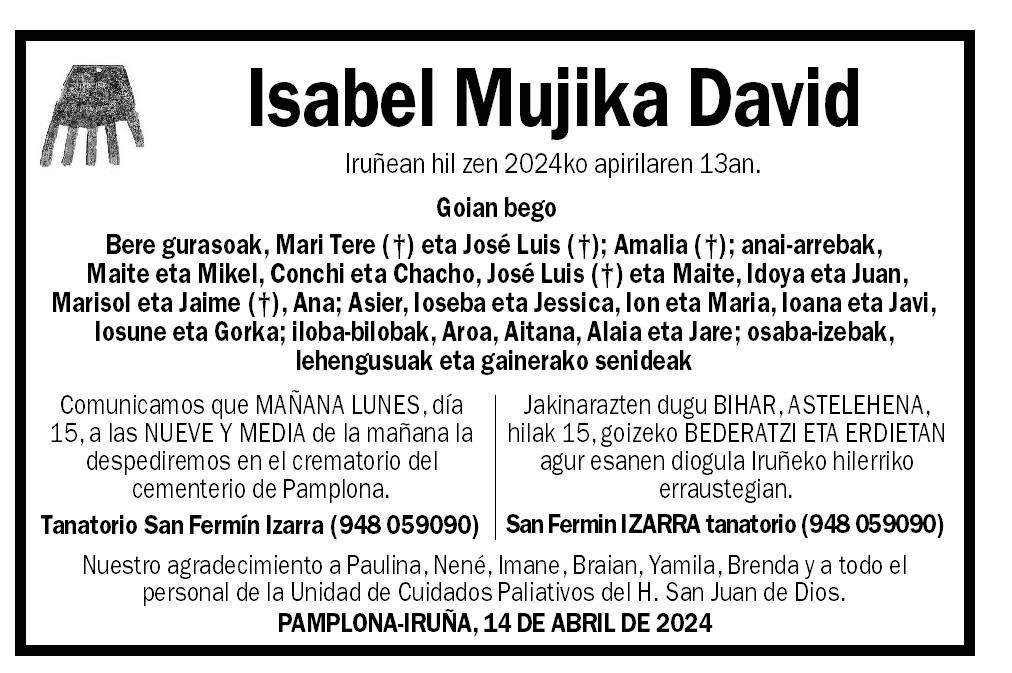 Isabel Mujika David
